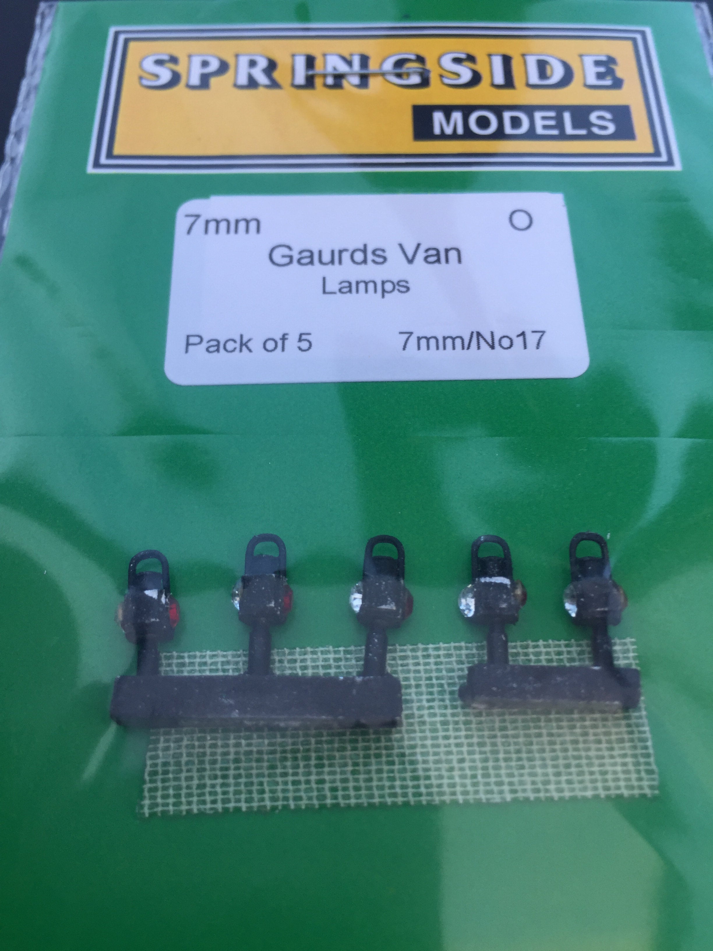 O gauge/7mm scale-Guards Van lamps | Amberly Components